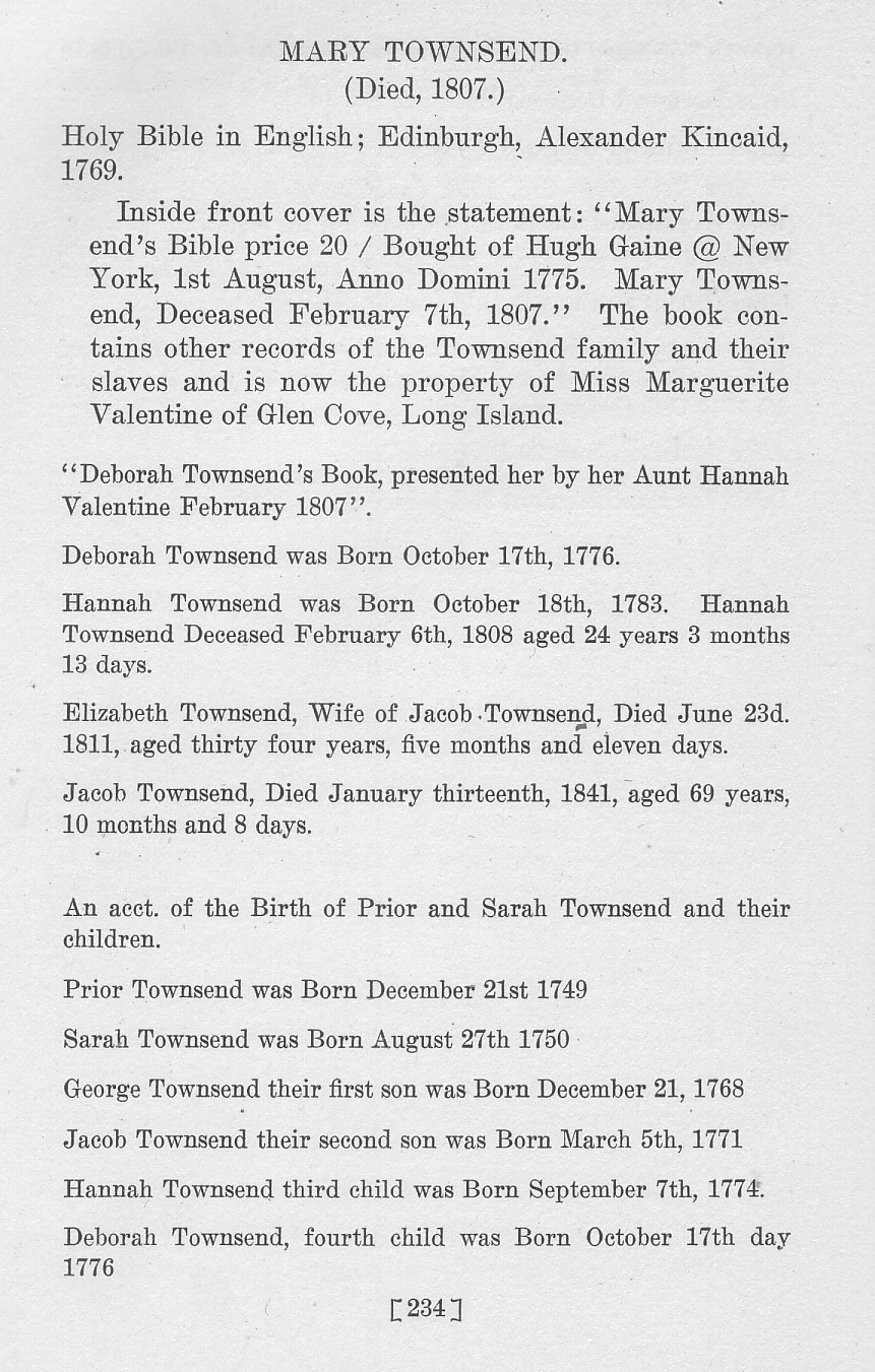 Townsend Bible Townsend Bible